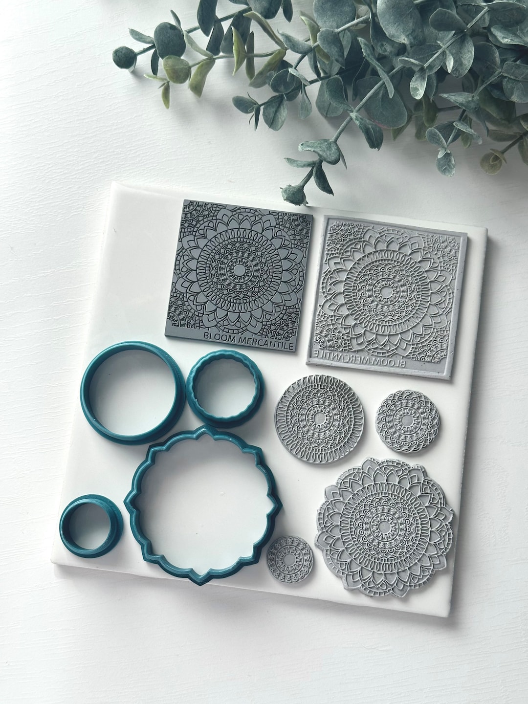 Mandala | MM02 | Texture Mat & Clay Cutters | Polymer Clay Cutter Tool ...