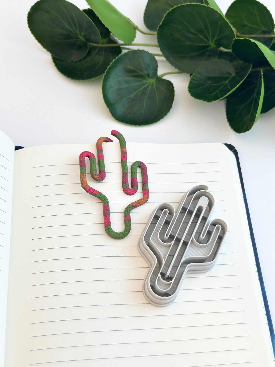Cactus Paperclip Bookmark | Polymer Clay Cutter | Earring & Jewelry ...