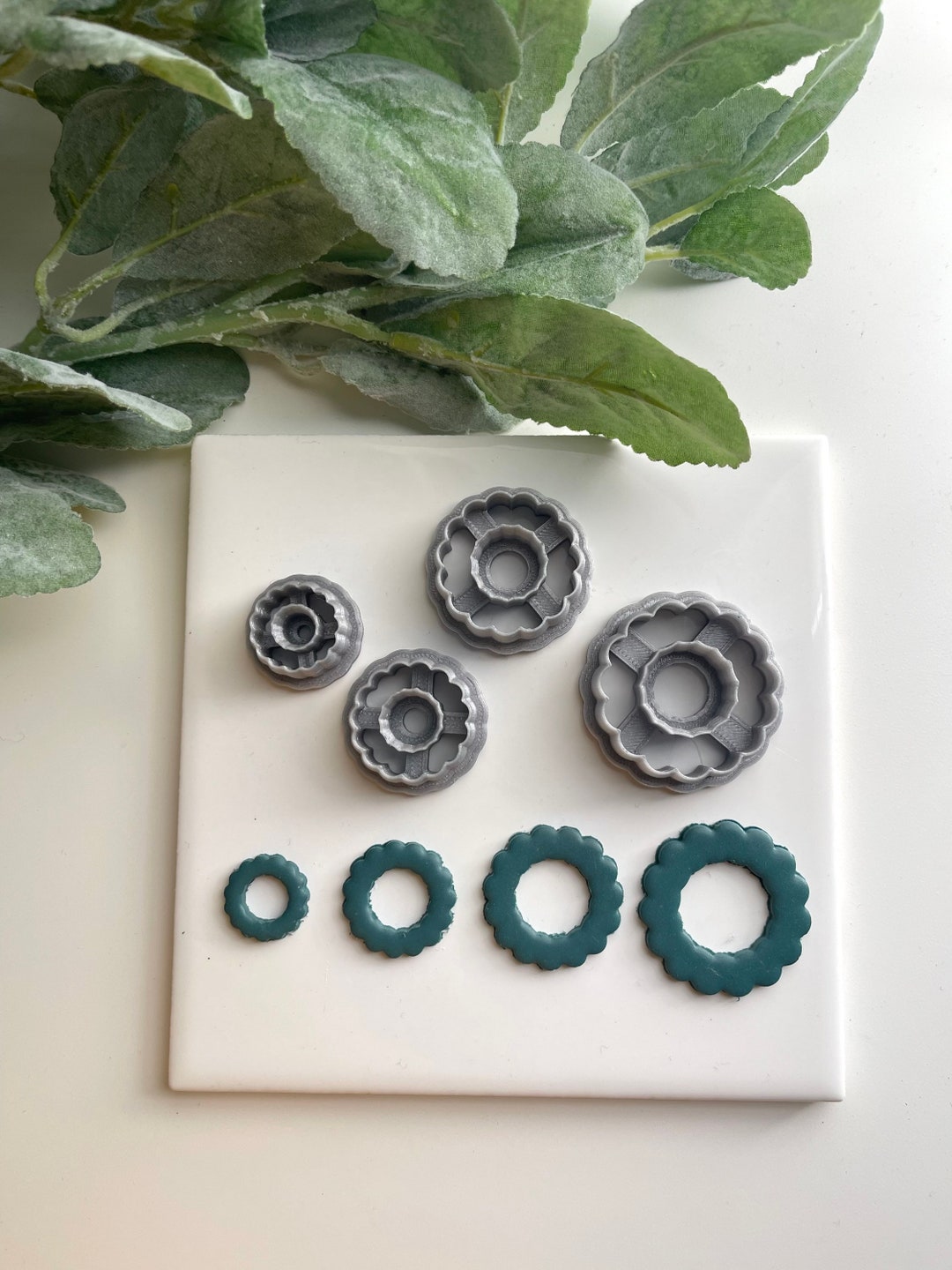 Christmas Holiday Wreath Christmas Winter Collection Polymer Clay ...