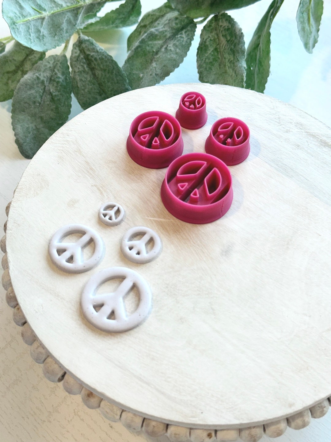 Peace Sign | Polymer Clay Cutter | Earring & Jewelry Maker Supplies - Etsy