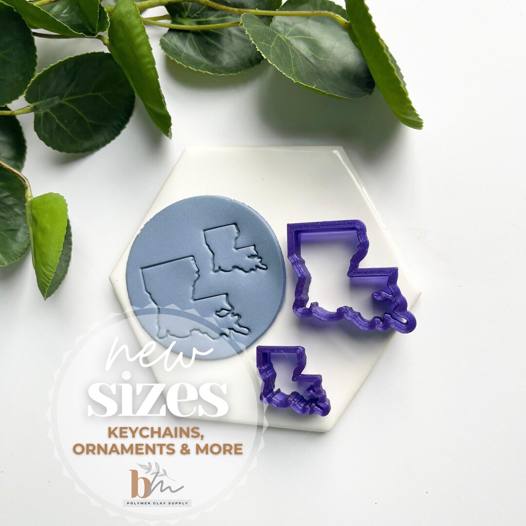 Louisiana | State Silhouette Collection | Polymer Clay Cutter | Earring ...