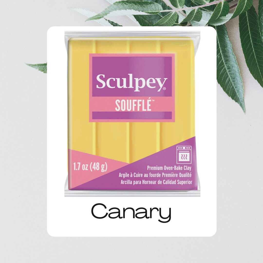 Canary 1.7oz Sculpey Soufflé Polymer Clay - Etsy