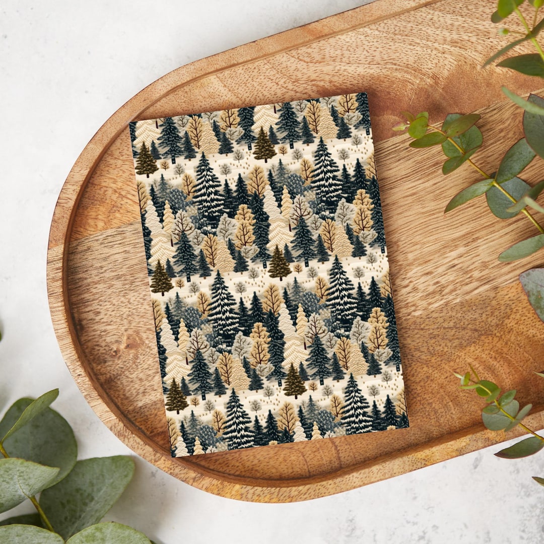 Embroidered Winter Trees | T0546 | Water Soluble Transfer Paper ...