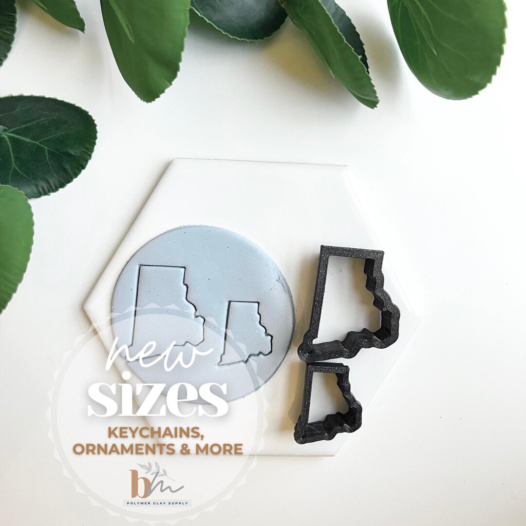 Rhode Island | State Silhouette Collection | Polymer Clay Cutter ...