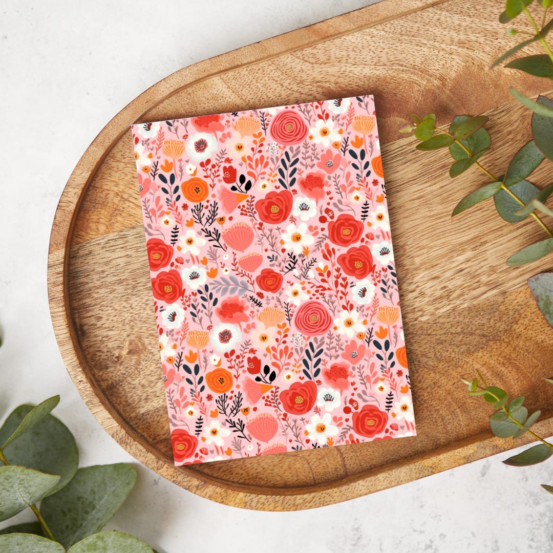 Pink Florals B | DC70 | Water Soluble Transfer Paper | Polymer Clay ...