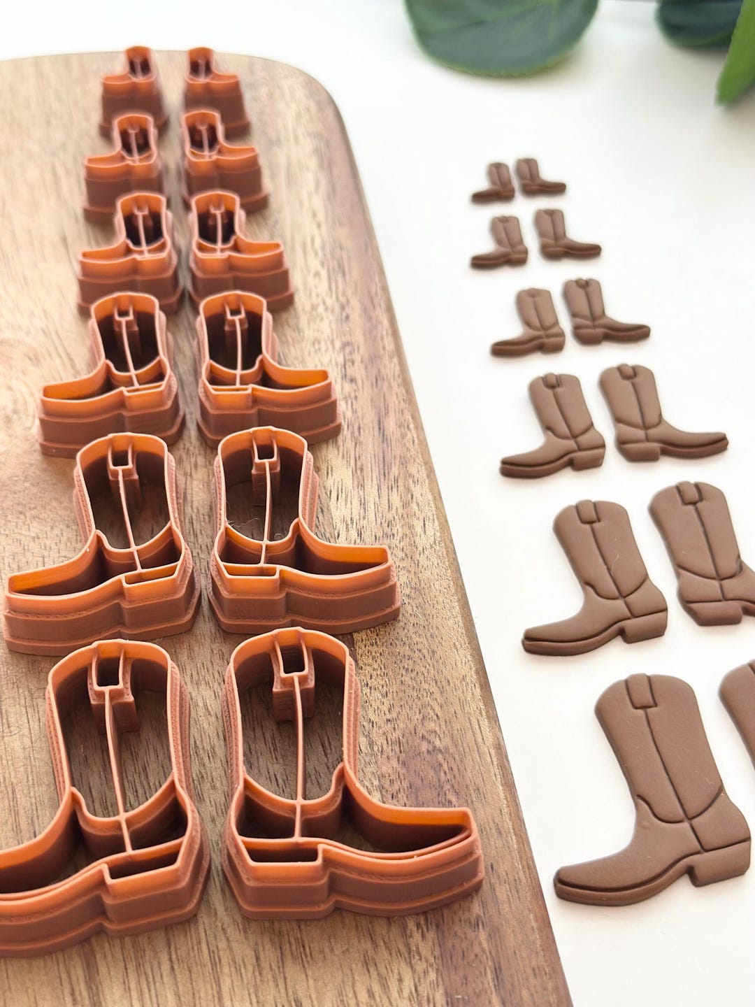 Cowboy Boots (mirror Set) | Polymer Clay Cutter | Earring & Jewelry ...