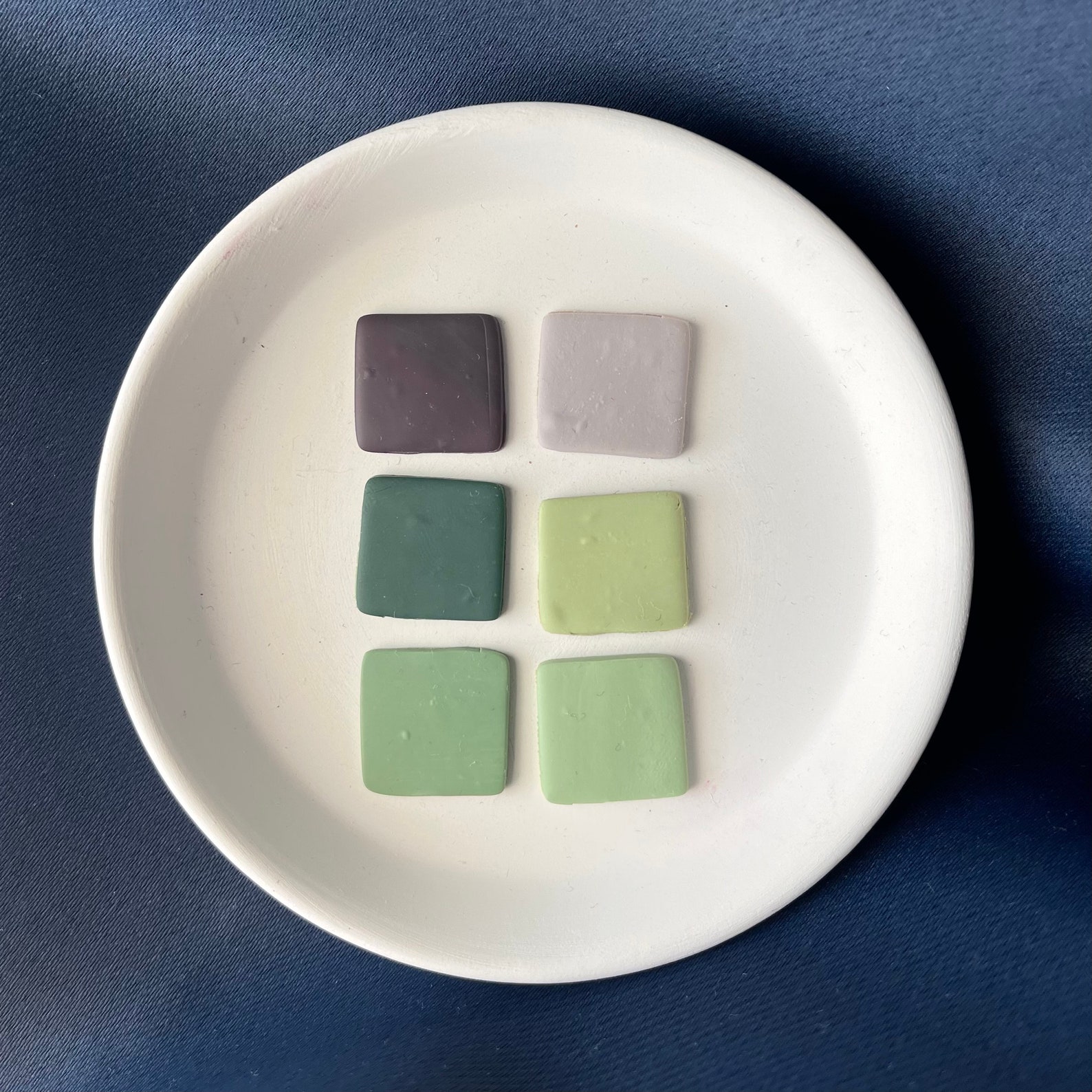 Green With Envy Polymer Clay Color Recipes Greens Chalk - Etsy