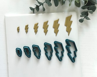 Lightning Bolt Clay Cutter Electric Bolt Clay Cutter - Etsy