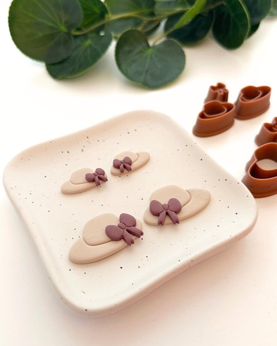 Wide Brim Hat and Bow | Polymer Clay Cutter - Etsy