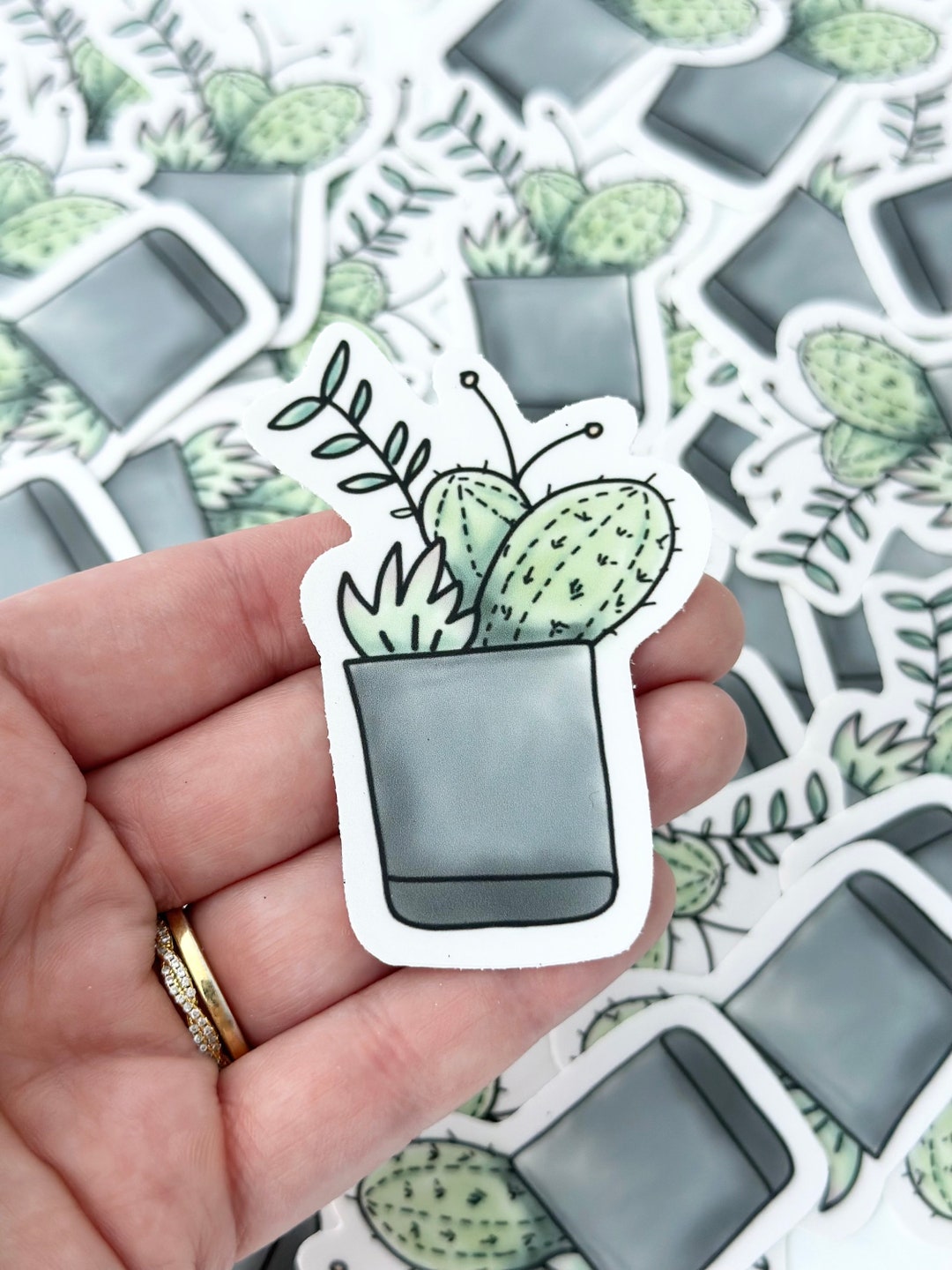 Mixed Cacti | Sticker | Weatherproof, Waterproof Stickers and Decals ...