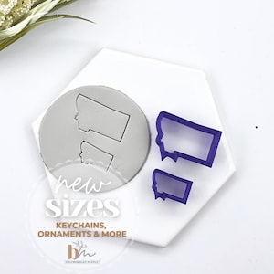 Montana | State Silhouette Collection | Polymer Clay Cutter | Earring ...