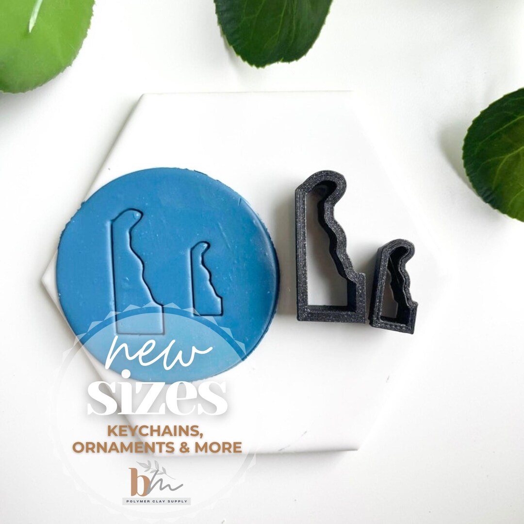 Delaware | State Silhouette Collection | Polymer Clay Cutter | Earring ...