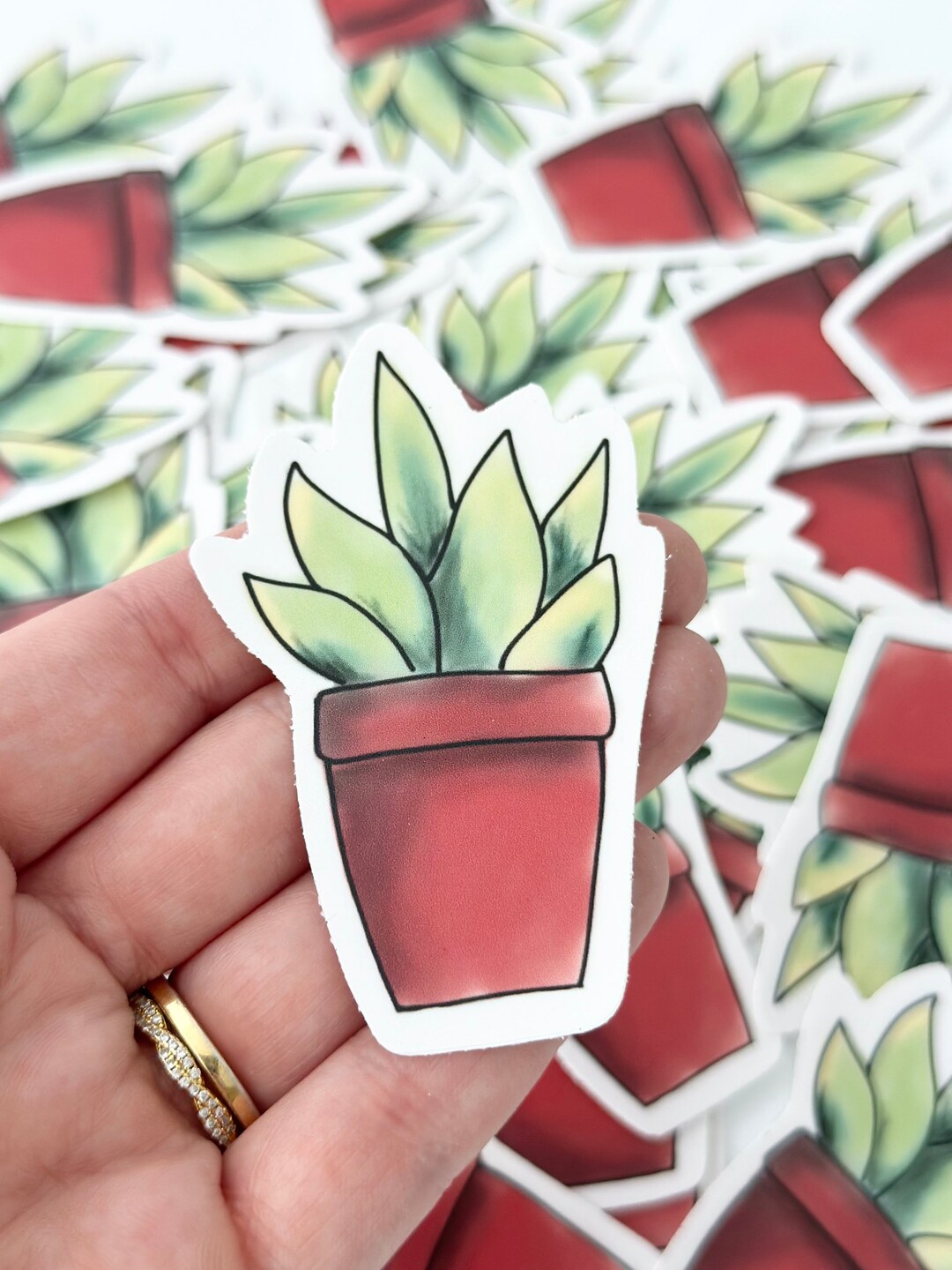 Snake Plant | Sticker | Weatherproof, Waterproof Stickers and Decals ...