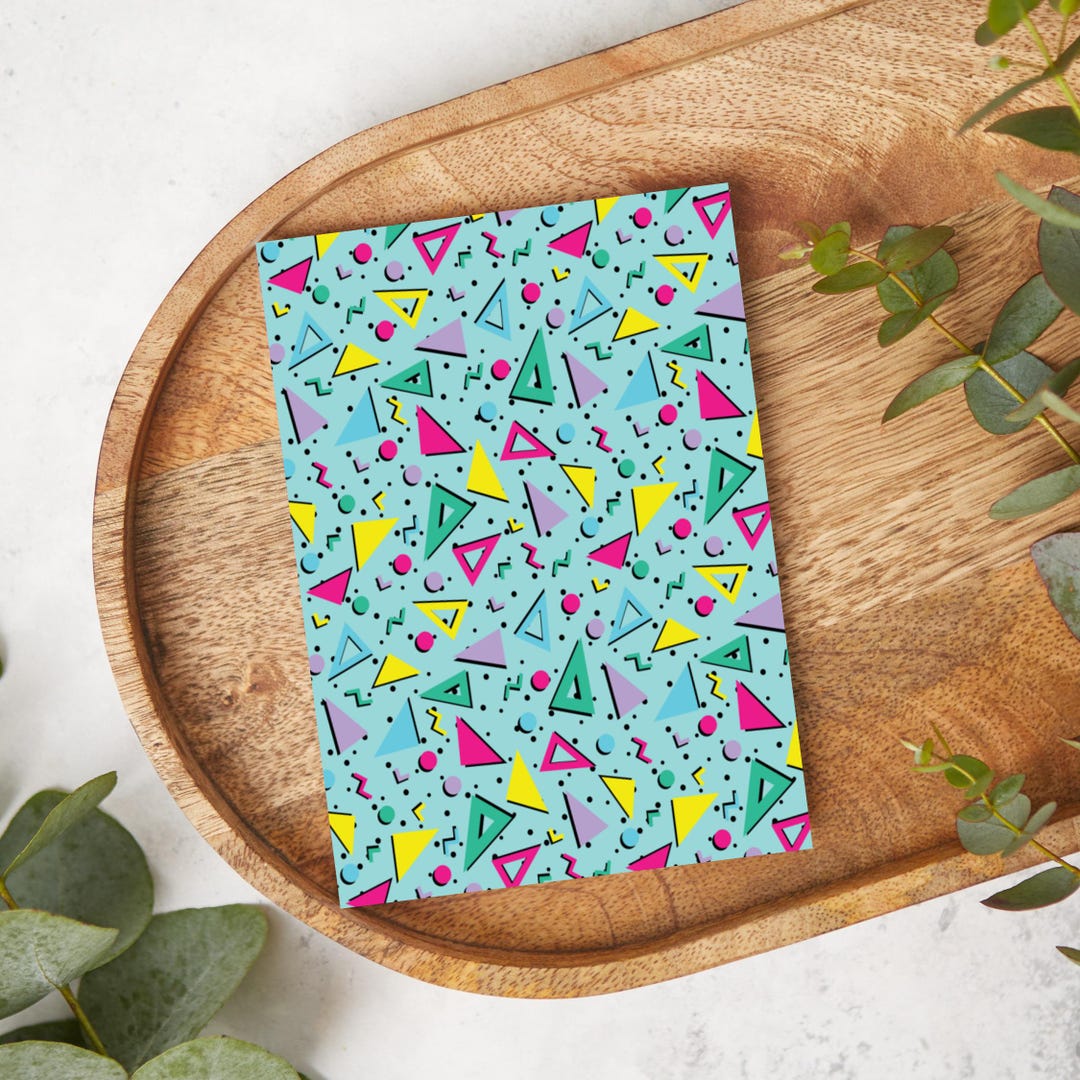 80s and 90s Geometric Shapes | ML03 | Water Soluble Transfer Paper ...