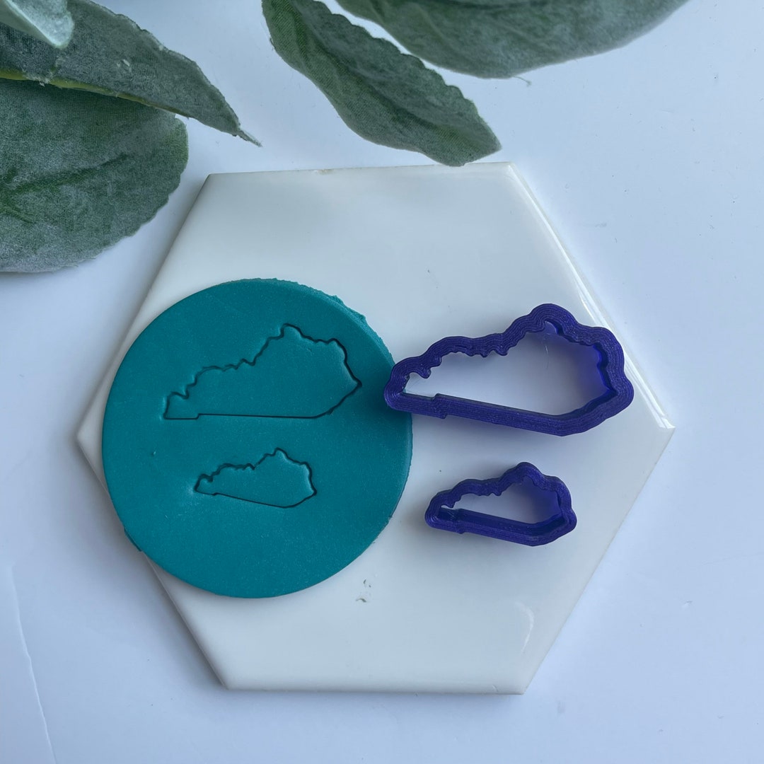 Kentucky State Silhouette Collection Stud or Dangle Polymer Clay Cutter ...
