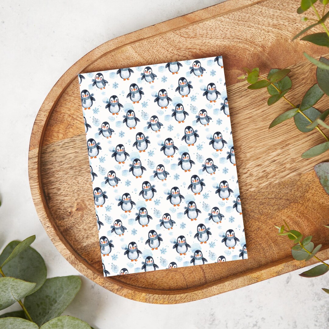 Winter Penguins | WM04 | Water Soluble Transfer Paper | Polymer Clay ...