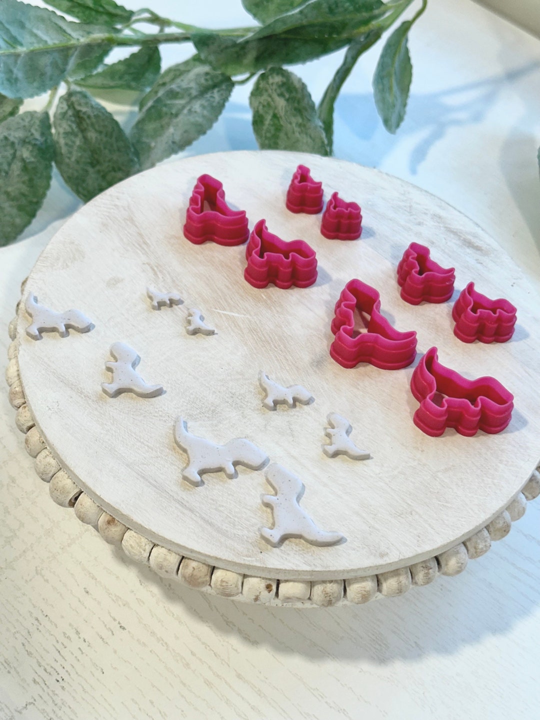 Dinosaur T-rex (mirror Set) | Polymer Clay Cutter | Earring & Jewelry ...