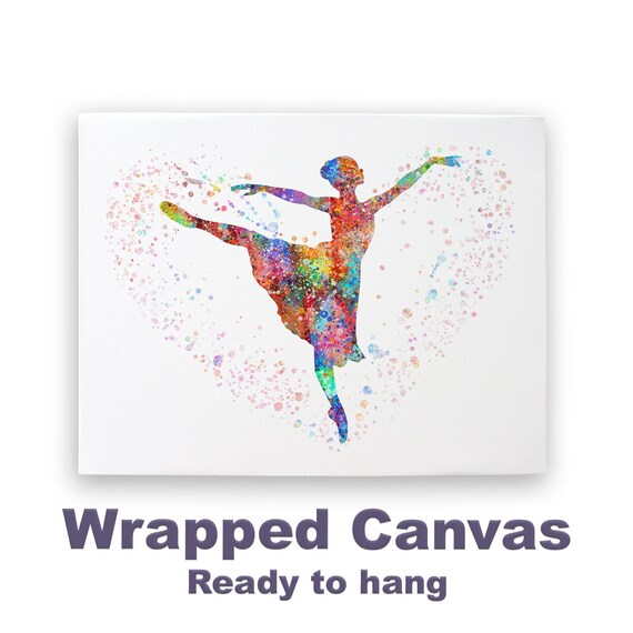 Ballet Dancer Canvas Picture Painting Print Woman Dancing Girl - Etsy