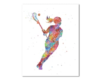 Lacrosse Sticks and Ball Poster Print Gift for Lacrosse Player Picture ...