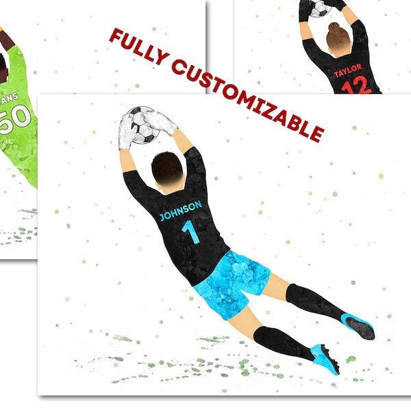 Football Goalkeeper Poster - Etsy