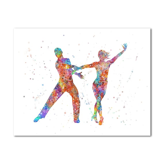 Salsa Couple Dance Paintings