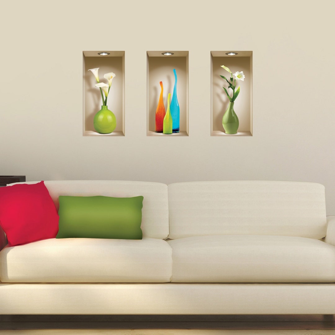 3D Wall Stickers 3 PC Magic Pictures 3D Wall Decals Vinyl - Etsy