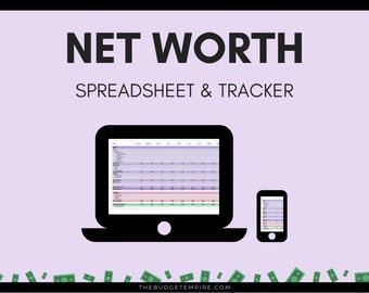 Net Worth Dashboard Excel 10 Year Wealth Tracker, Annual Budget Planner ...