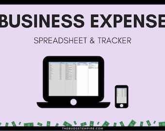 Small Business Expense Spreadsheet Excel Google Sheets, Cost Tracker ...