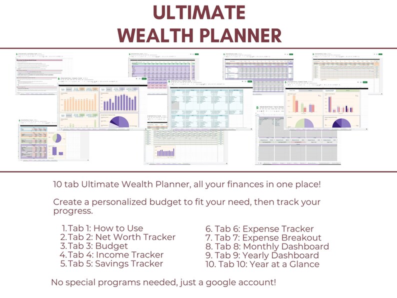 Ultimate Wealth Planner - Etsy