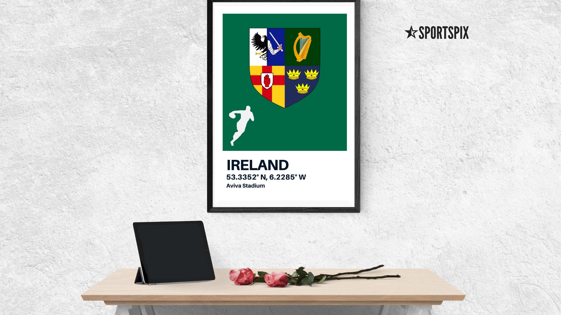 Ireland Rugby Union Provinces Crest Poster Print Gift - Etsy