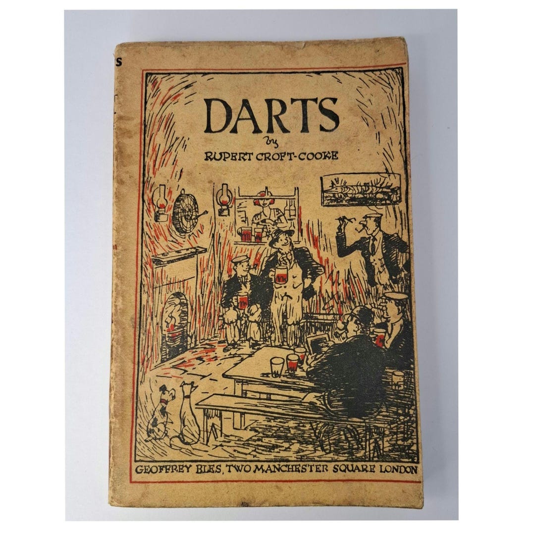 Darts by Rupert Croft-cooke 1930s Rare Book Vintage Ephemera - Etsy