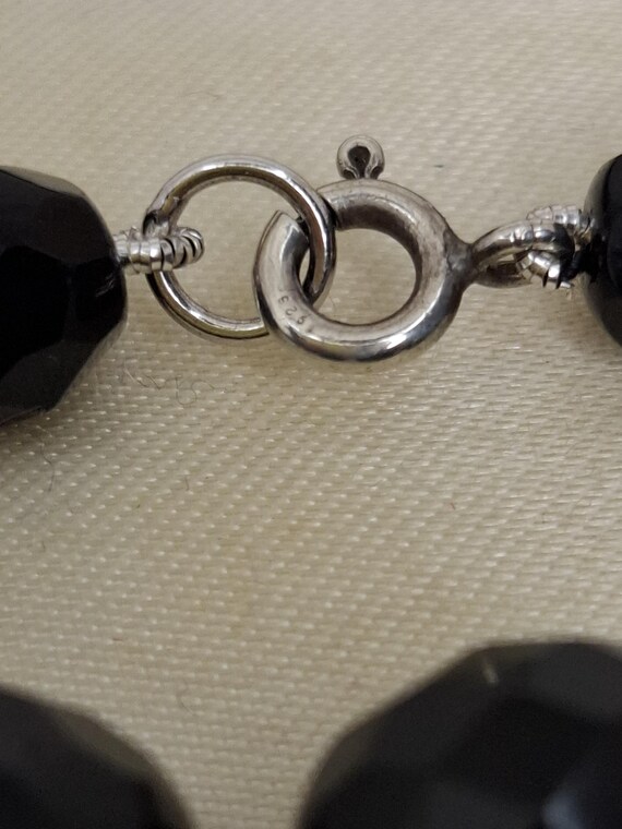 French Jet Necklace Art Deco Black Glass Beaded Neckl… - Gem