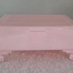 Vintage Trinket Box Pink Lucite Vintage Retro Jewellery Storage Vintage ...