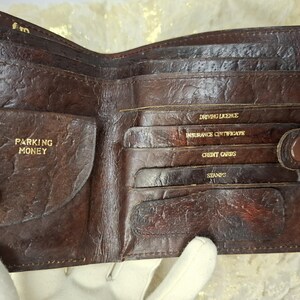 Vintage Wallet Retro Brown Leather Wallet Mens Wallet With Coin Pocket ...