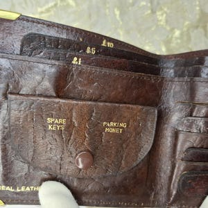 Vintage Wallet Retro Brown Leather Wallet Mens Wallet With Coin Pocket ...