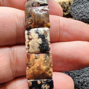 Cherry Blossom Obsidian (firework Obsidian) Stretch Bracelet – Unique ...