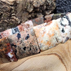 Cherry Blossom Obsidian (firework Obsidian) Stretch Bracelet – Unique ...