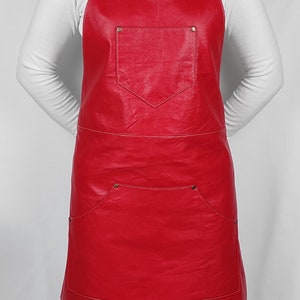 Red Leather Apron . A Special Edition for Women Who Want to Stand Out ...