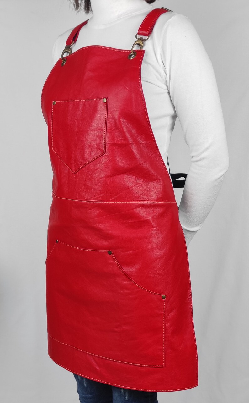 Red Leather Apron . A Special Edition for Women Who Want to - Etsy