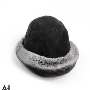 Black Sheepskin & Rex Orylag Cloche Hat for Women . Unique in Style ...