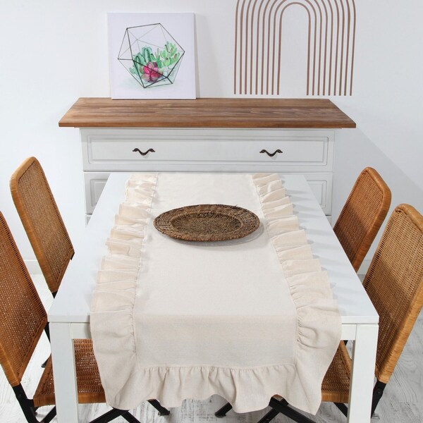 Ruffled Table Runner - Etsy