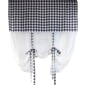 Classic Plaid Pattern Curtain, Cotton Plaid Window Treatment, Farmhouse ...