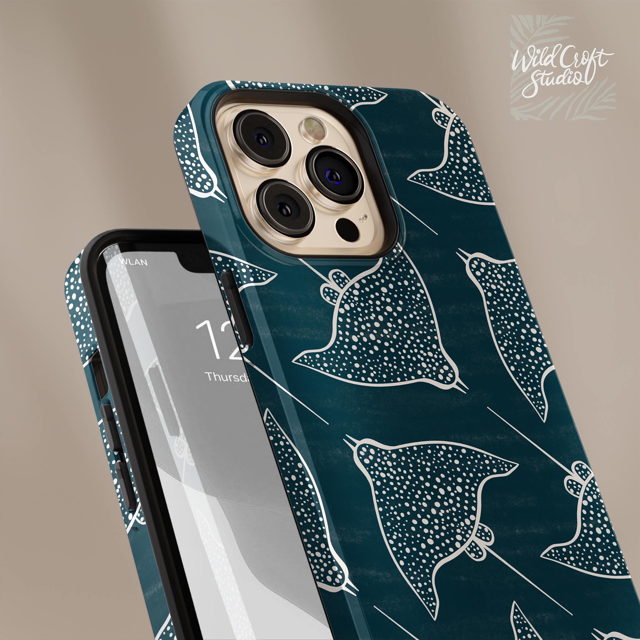 Stingray Tough Phone Case for iPhone 15 12 13 Pro Max Mini Samsung ...