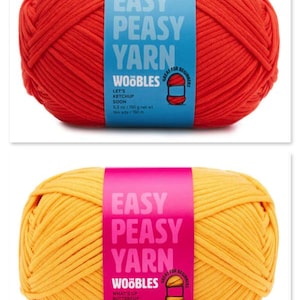 The Woobles Easy Peasy Yarn 164yds Worsted Cotton Blend. Choose a Color ...