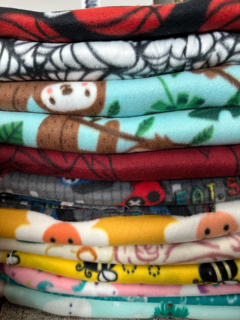 REMNANTS, FLEECE Remnants - Assorted Types Designs & Sizes - Etsy