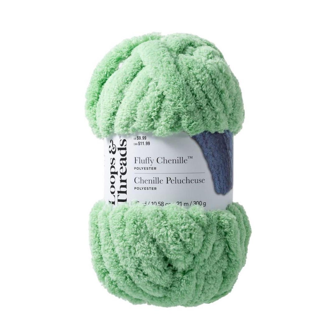 Fluffy Chenille Yarn by Loops and Threads. Choose a Color - Etsy