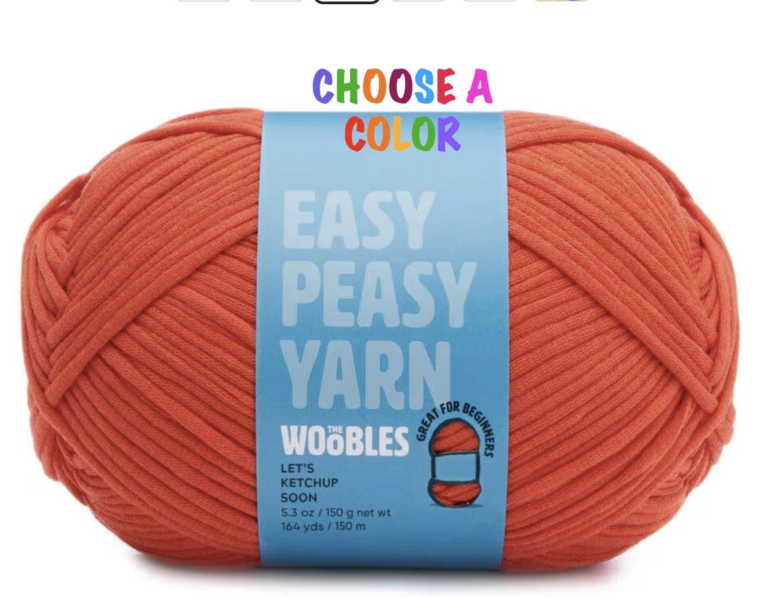 The Woobles Easy Peasy Yarn 164yds Worsted Cotton Blend. Choose a Color ...
