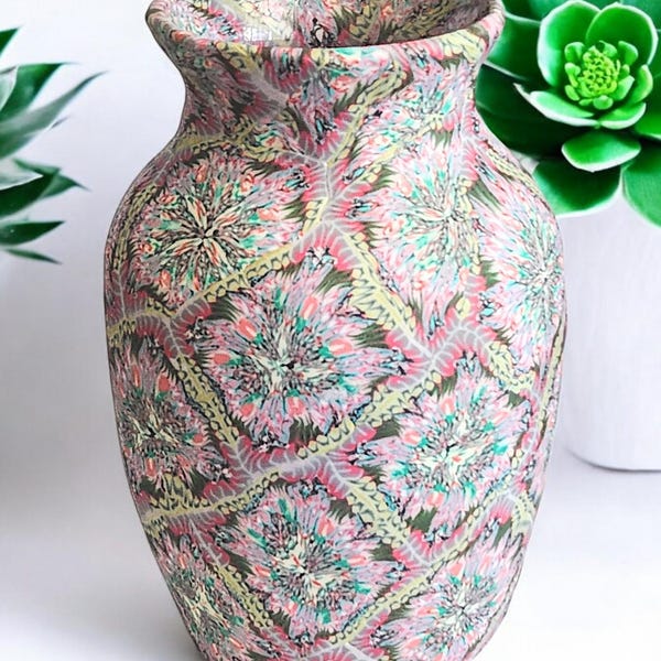 Polymer Clay Vase - Etsy