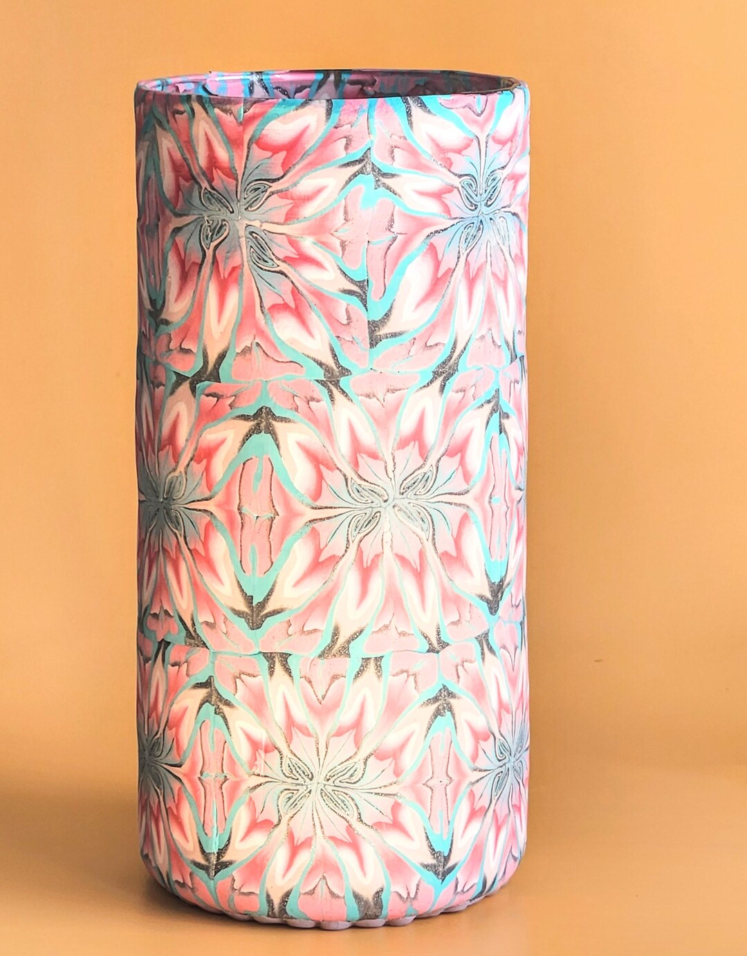 Cylinder Flower Vase, Bud Vase, Pottery, Table Centerpiece, Artisan ...