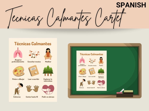 Spanish-calming Techniques Poster/ Tecnicas Calmantes Cartel - Etsy